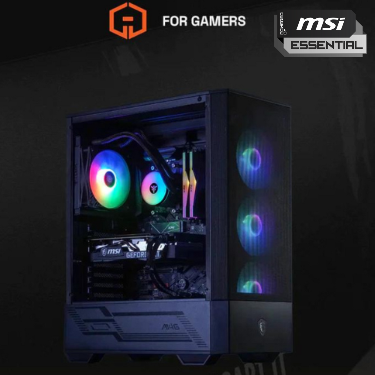 MSI FORGE 112R Gaming RIG RTX 4060Ti POWERD BY MSI ESSENTIAL – Gaming ...